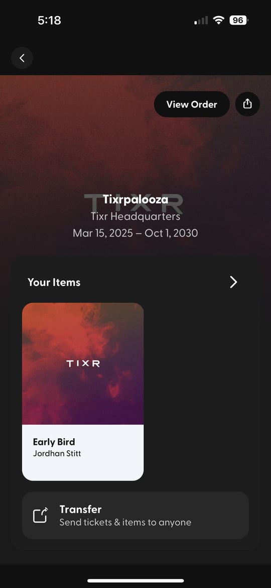 Transferring Tickets