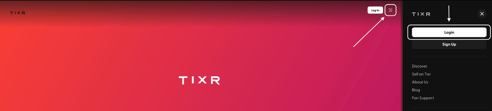 Accessing Your Tixr Account