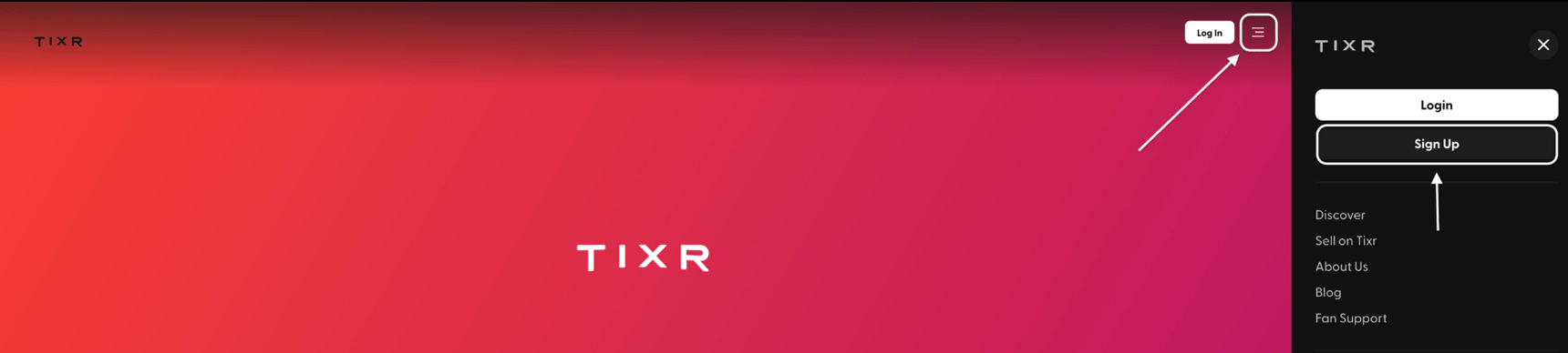 Accessing Your Tixr Account