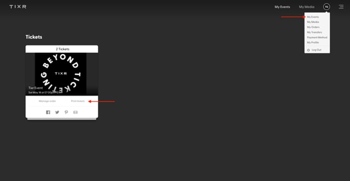 Viewing, Accessing, and Updating Your Tickets